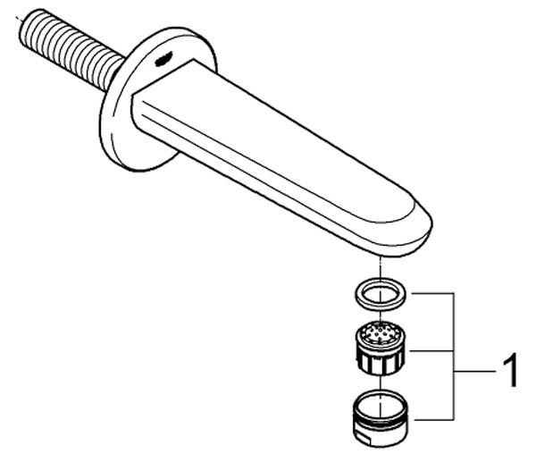 Grohe Eurodisc Cosmopolitan Bath Spout 13278002 Spare Parts